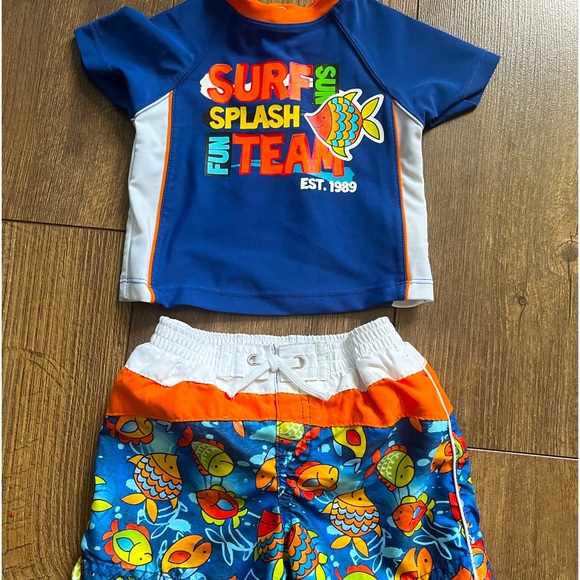 The Children's Place | Swim | Cute Baby Boy Rash Guard Swim Top N Trunk ...